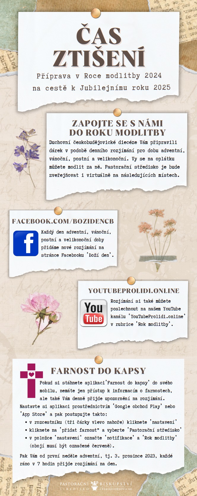 ČAS ZTIŠENÍ: Texty rozjímání na Rok modlitby 2024 - Biskupství ...